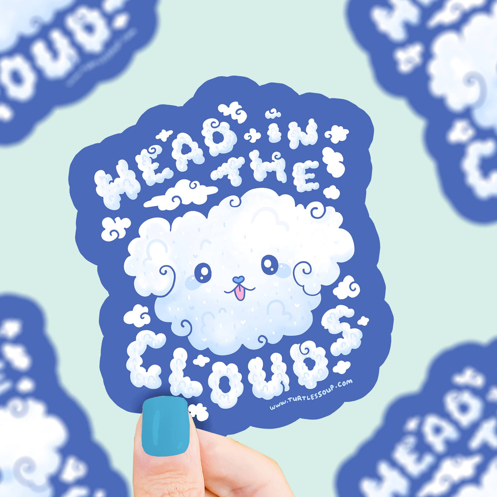 Head In The Clouds - Vinyl Sticker – Stash World