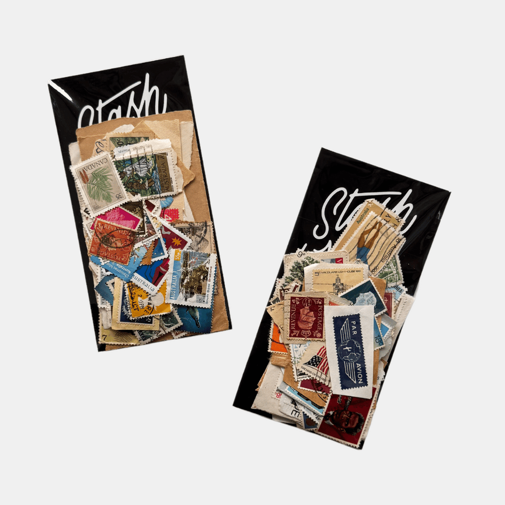 Used Vintage Stamps for Junk Journaling | Stash World
