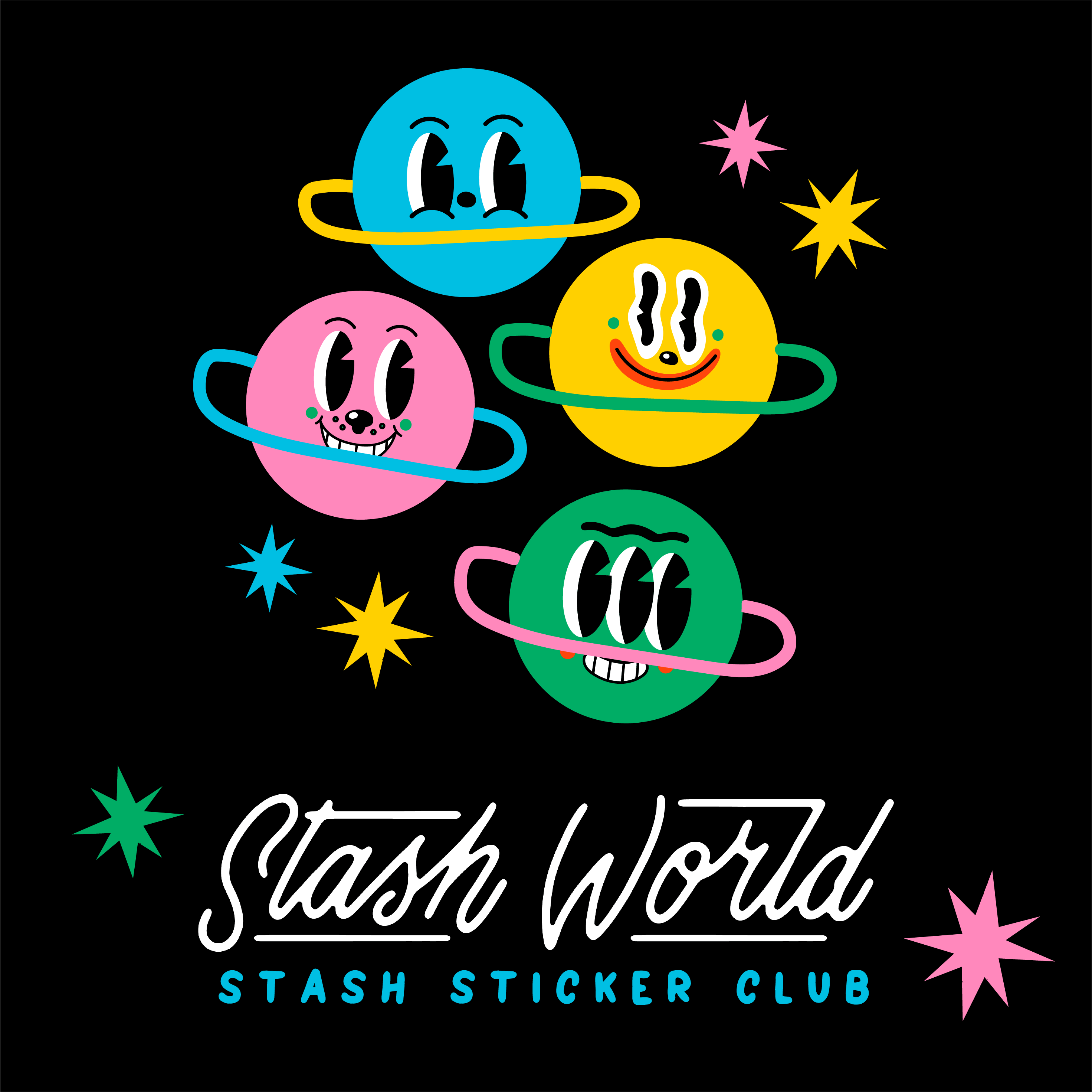 Stash Sticker Club - Monthly Sticker Subscription by Stash World