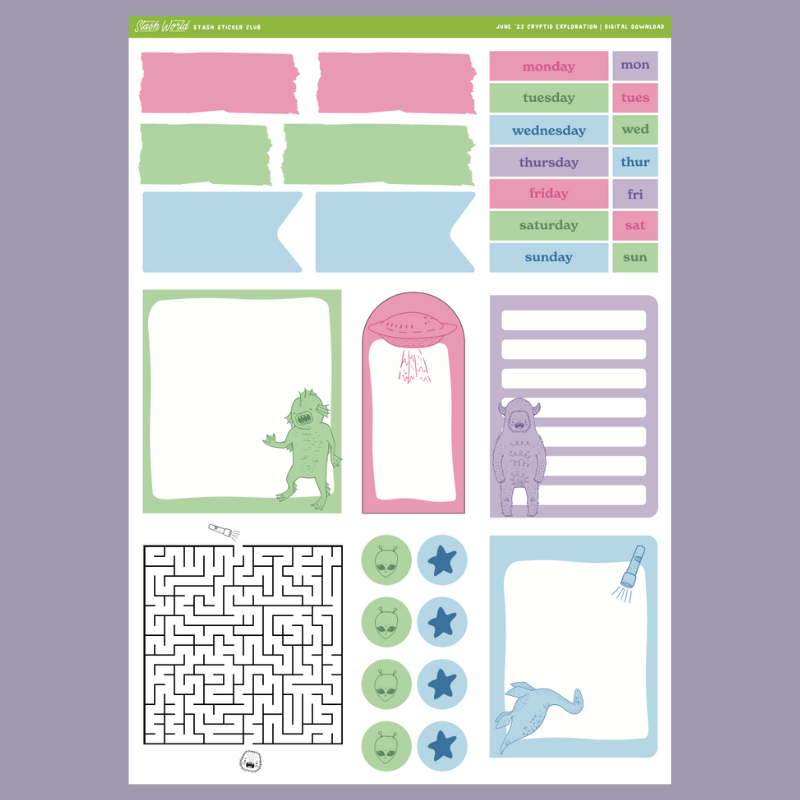PRINTABLE Cryptid Exploration - Journal Kit (Digital Only) – Stash World