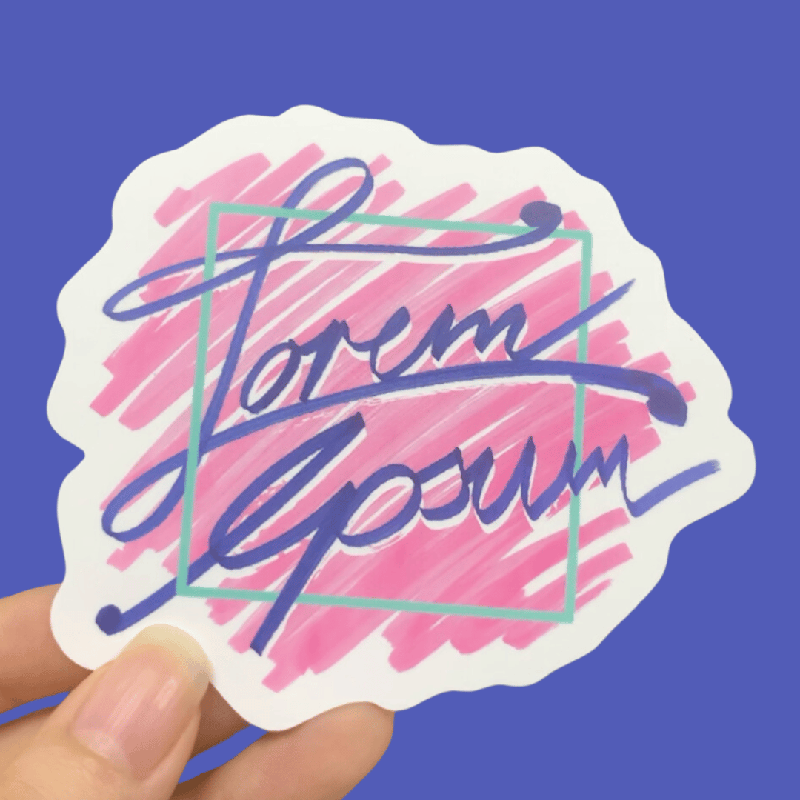 Lorem Ipsum Matte Vinyl Sticker | Stash World Australia