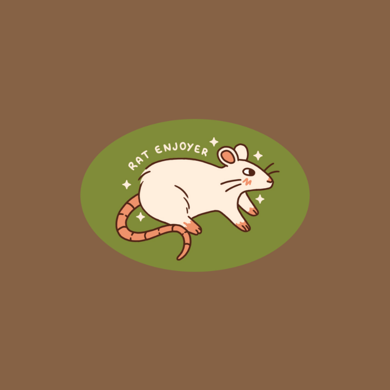 Rat Enjoyer - Vinyl Sticker – Stash World