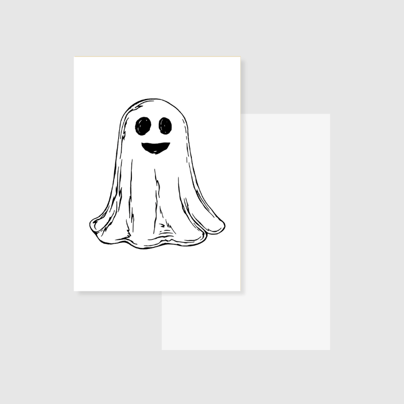 Sheet Ghost Postcard - Stash World Australia