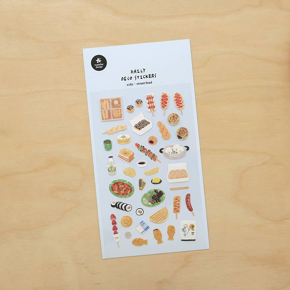1167: Street food - Sticker Sheet – Stash World