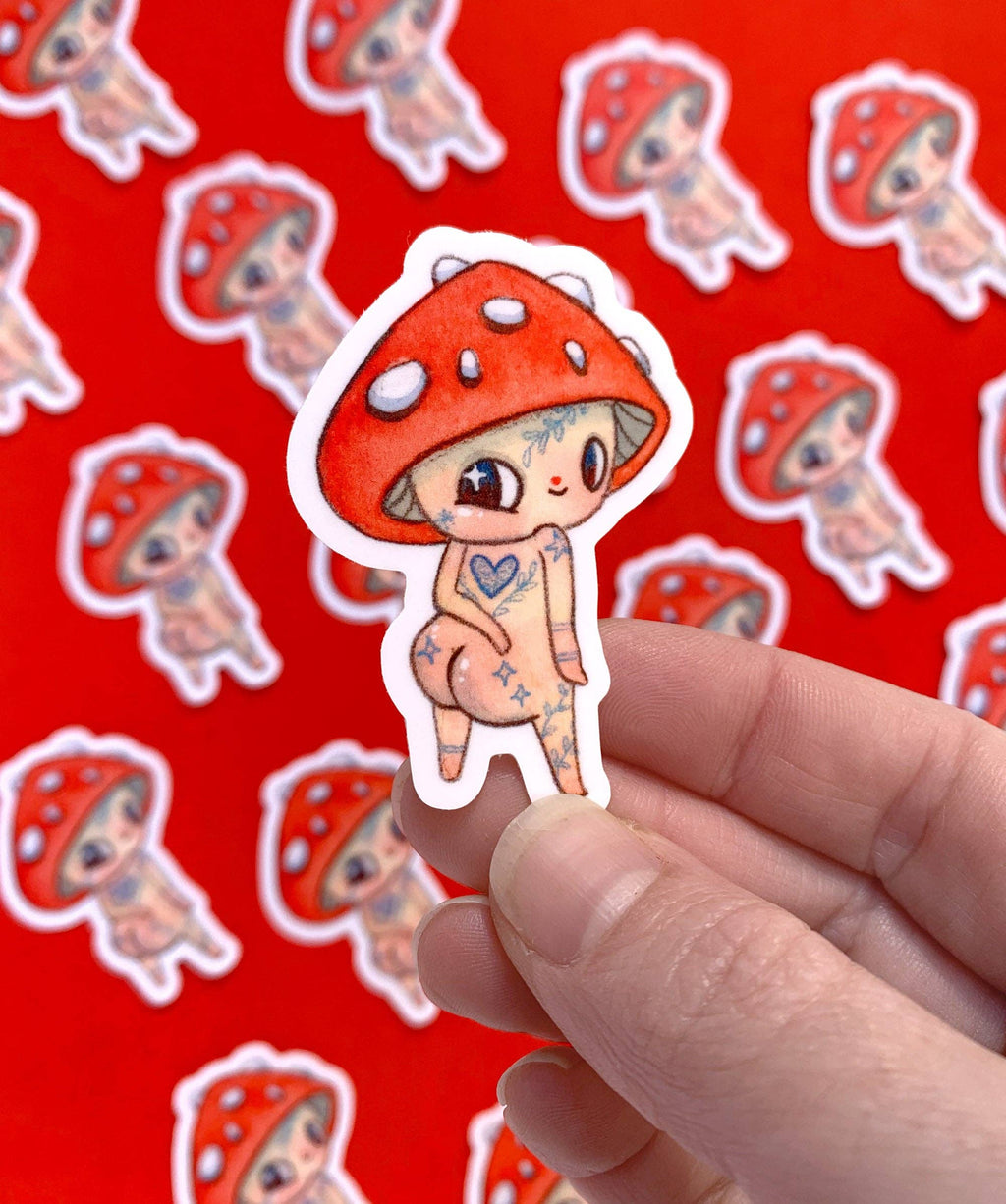 Coy Inked Cap - Vinyl Sticker – Stash World