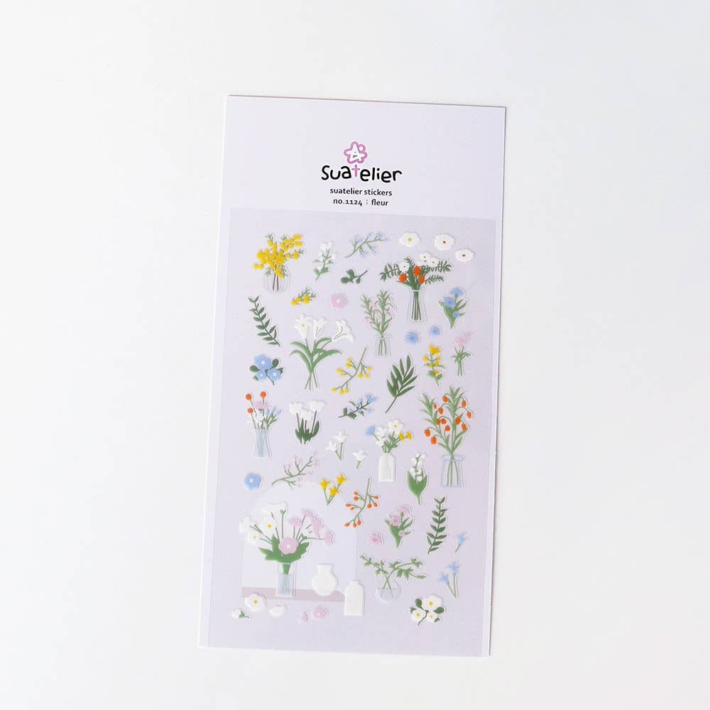 1124: Fleur - Sticker Sheet – Stash World