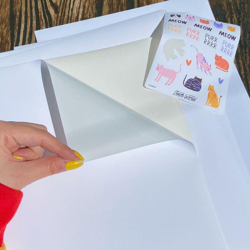 A4 Premium Matte Sticker Paper | A4 Matte Printable Papers – Stash World