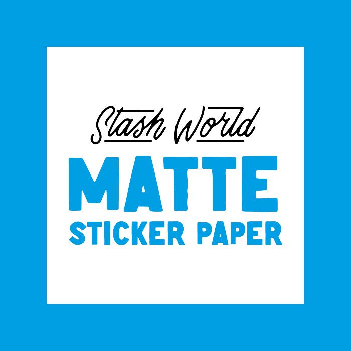 A4 Premium Matte Sticker Paper | A4 Matte Printable Papers – Stash World