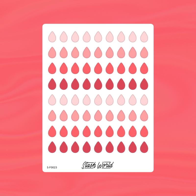 Blood Drops Sticker Sheet | Stash World Australia