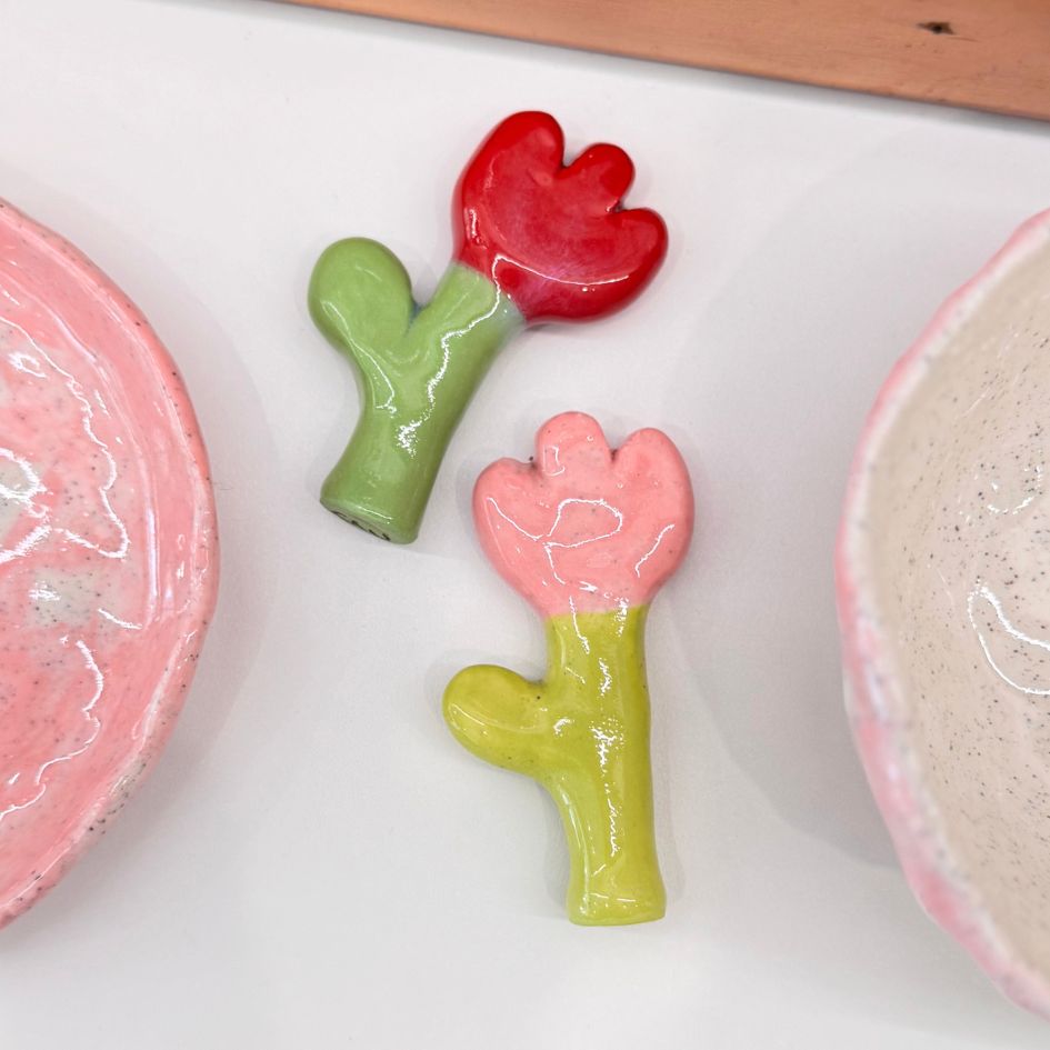 Trinket Flower - Red or Pink