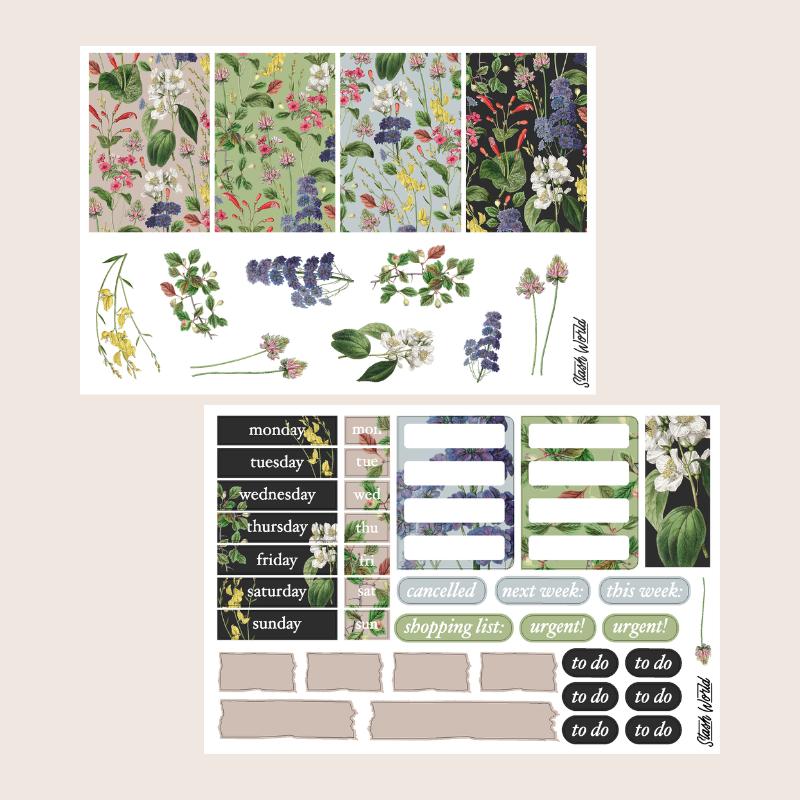 Full Bloom Journal Sticker Kit - Stash Sticker Club | Stash World Australia