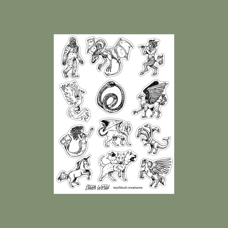 Mythical Creatures - Sticker Sheet – Stash World