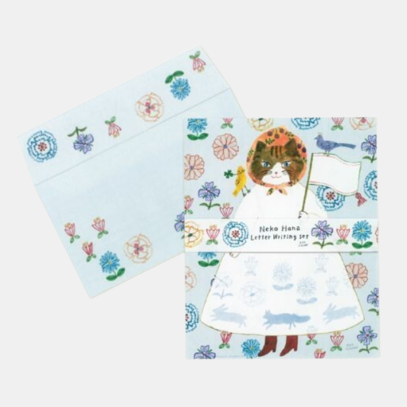 Neko Hana - Letter Writing Set by Aiko Fukawa – Stash World