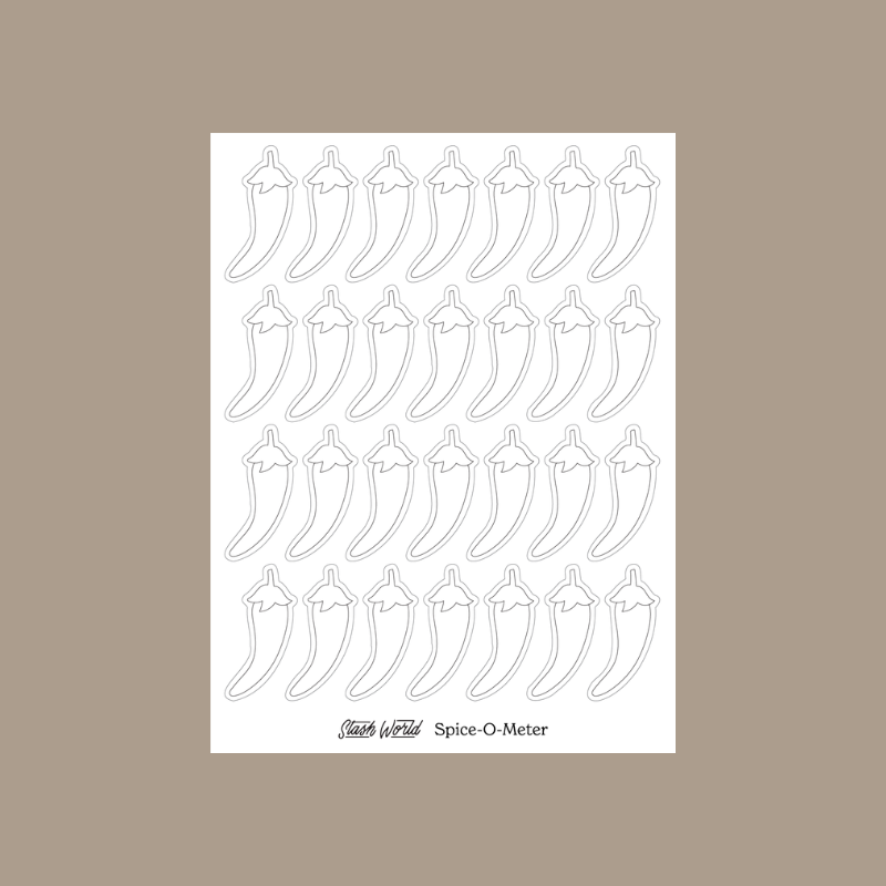 Spice-O-meter - Sticker Sheet – Stash World
