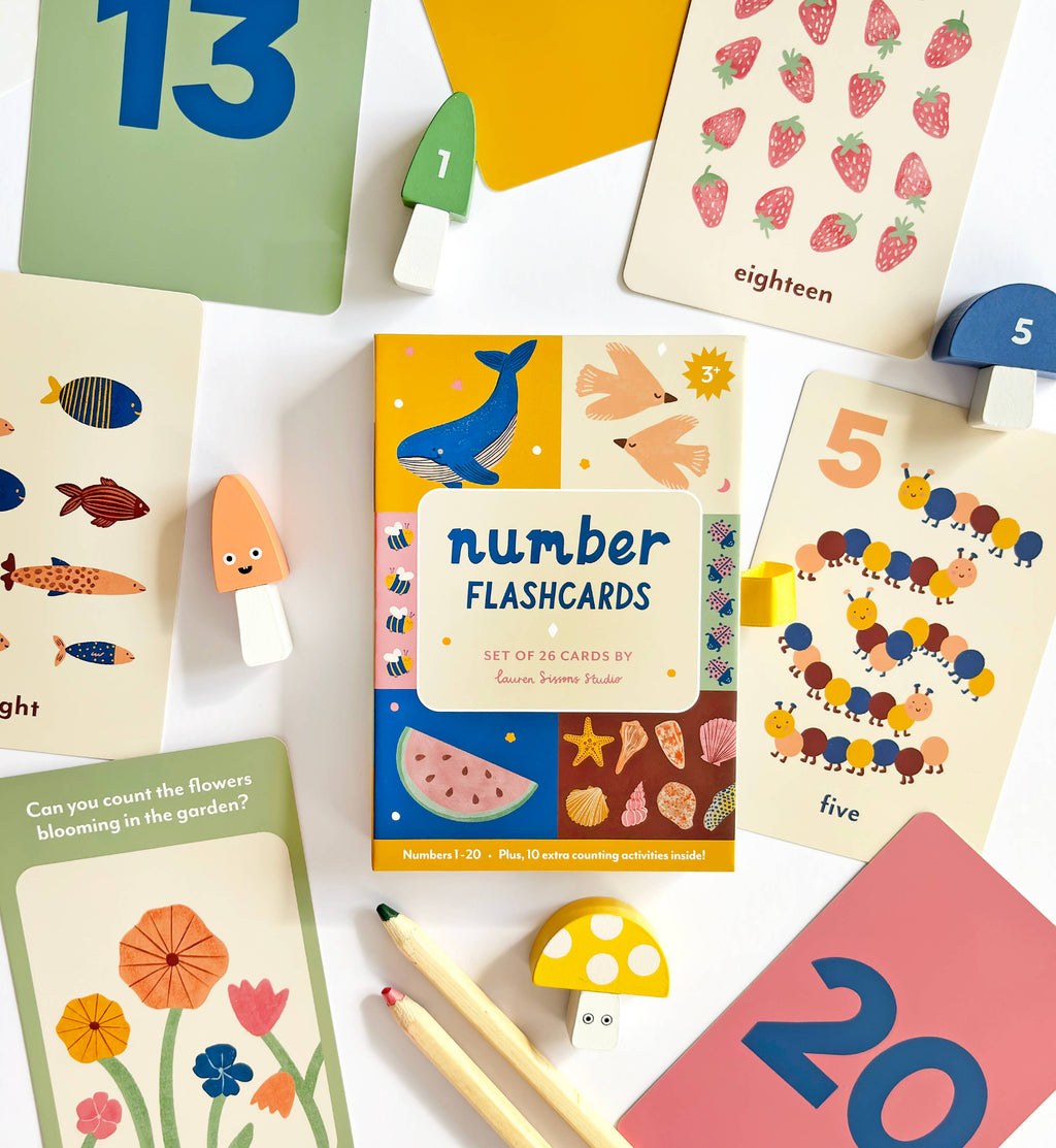 Illustrated Number Flashcards