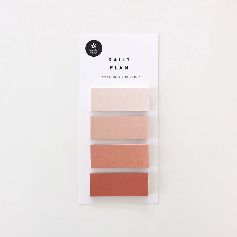Daily Plan.34: Pink & Red - Sticky Notes – Stash World