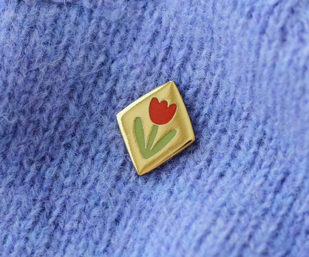 Tulip Flower - Enamel Pin – Stash World