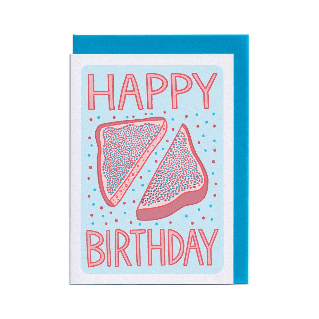 Birthday Fairy Bread - Greeting Card (Risograph) – Stash World