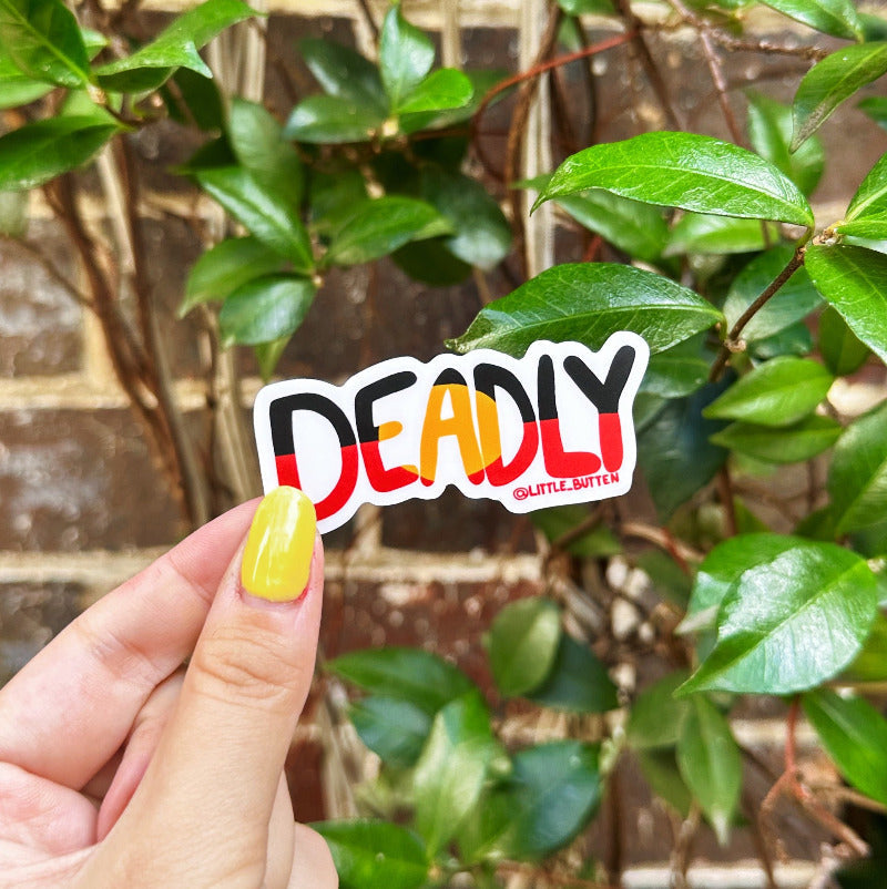 Deadly Vinyl Sticker | Stash World Australia